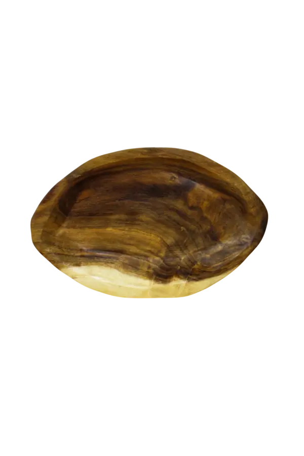 Botanical Boys Handmade Wooden Bowl Two Four One Fifteen - Brown