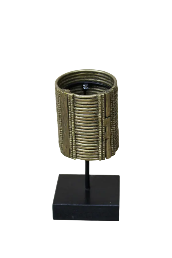 Botanical Boys Vintage Ethiopian Cast Cuff Bracelet - Silver