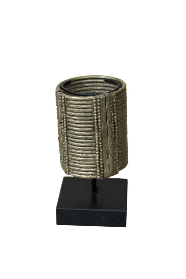 Botanical Boys Vintage Ethiopian Cast Cuff Bracelet - Silver