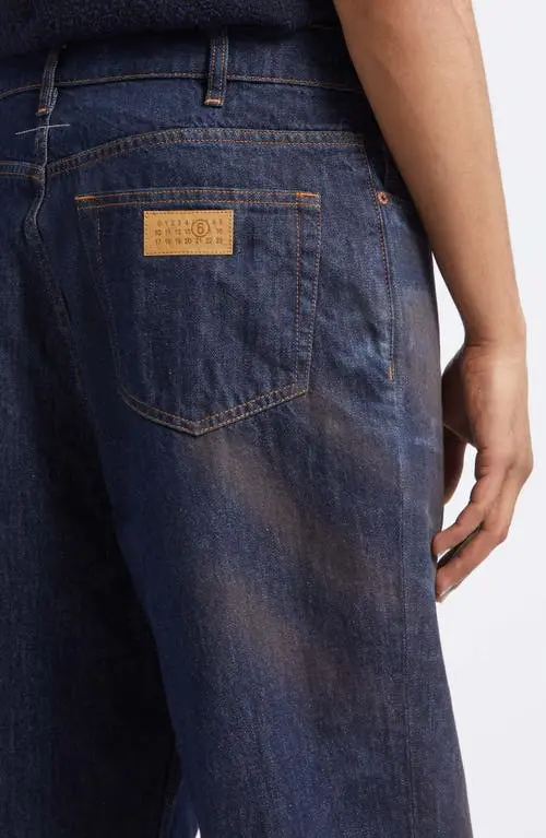 MAISON MARGIELA Relaxed Straight Leg Jeans - Blue