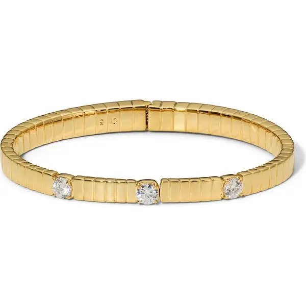Nadri Delancey Hinge Bracelet With Cubic Zirconia - Gold