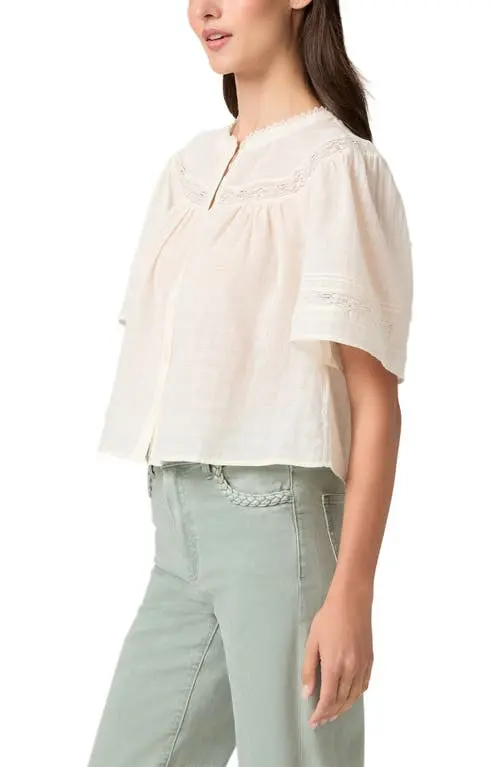 Paige Pasadena Woven Shirt With Lace Insets
