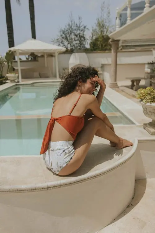 GEODE SWIMWEAR Sandstone Tankini Top