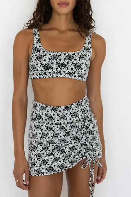 Geode Swimwear Jasmine High-waisted Swim Skirt - White