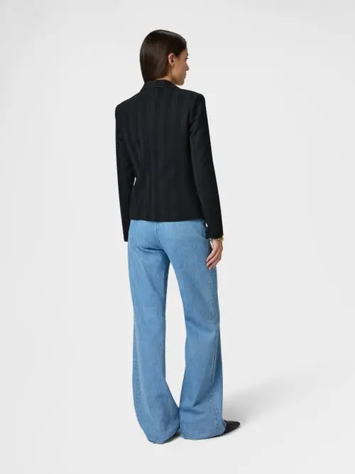 Missoni Single-breasted Blazer In Cotton And Viscose Tone-on-tone Zigzag