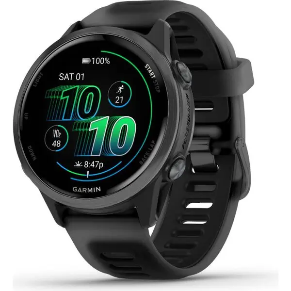 GARMIN Forerunner 570 42mm Watch With Amoled Display - Translucent Black/black