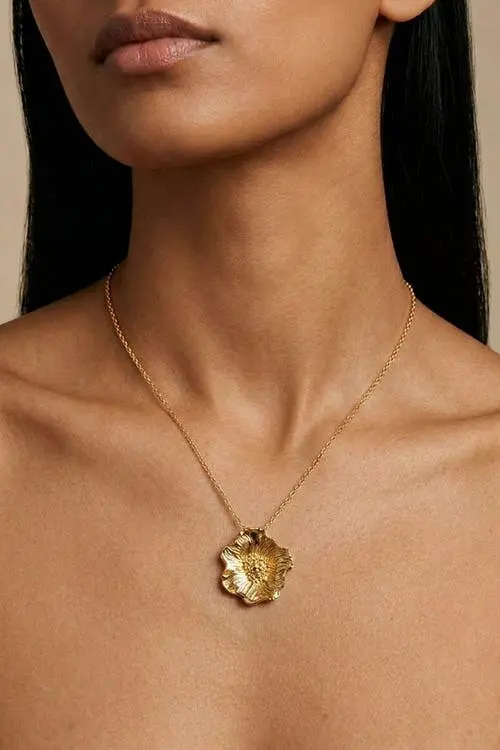ASTOR & ORION Poppy Floral Pendant Necklace
