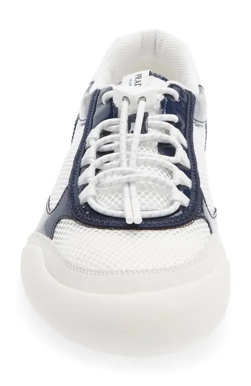 Prada Speedrock Mixed Media Sneakers - Royal