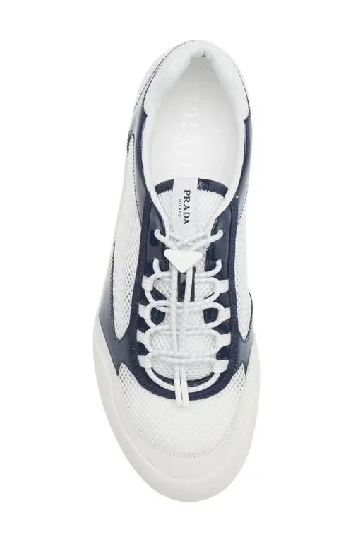 Prada Speedrock Mixed Media Sneakers - Royal