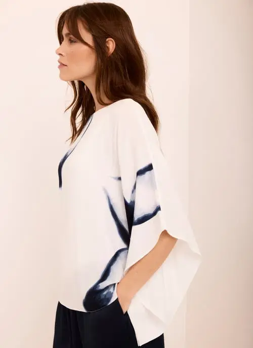 Mint Velvet Printed Batwing Top