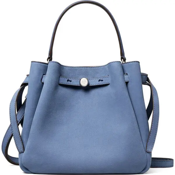 Tory Burch Romy Nubuck Leather Bucket Bag