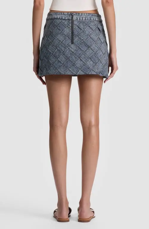 Alice + Olivia Rubi Woven Denim Mini Skirt