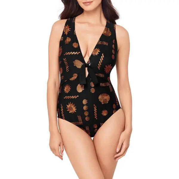 Magicsuit Clamdigger Halle One-piece Swimsuit - Black/multi