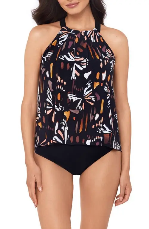 Magicsuit Chrysalis Esme Butterfly Print Tankini Top - Black/multi