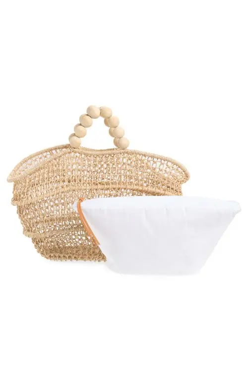 Poolside The Comporta Straw Tote - Sand