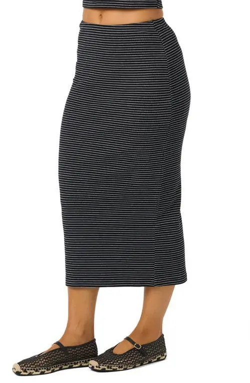 O'Neill Kavali Stripe Midi Skirt - Black