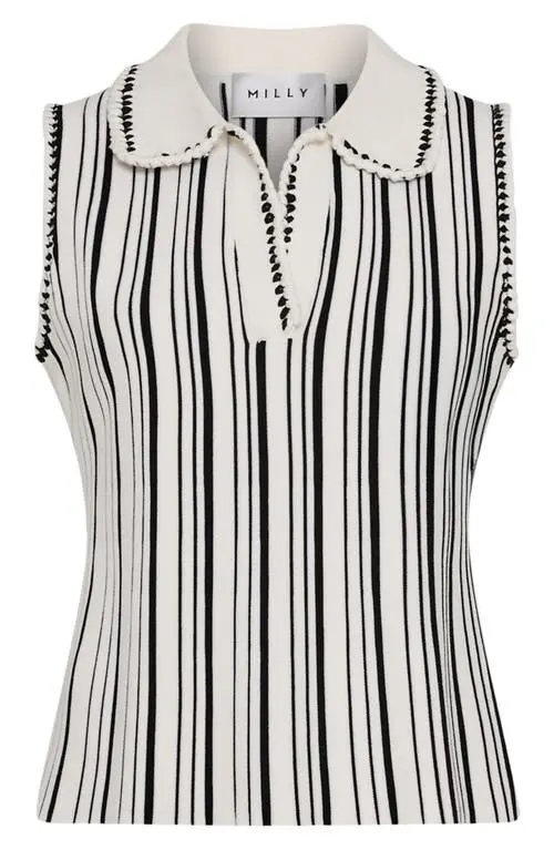 MILLY Kaya Knit Sleeveless Top