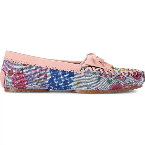 Kurt Geiger Beaded Moc Toe Loafer - Light/pastel Blue