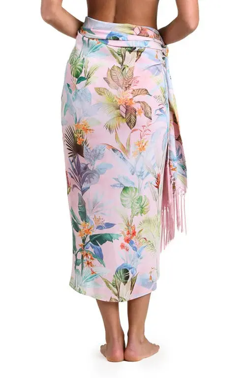 L'AGENCE Palm Colorful Cover-up Pareo