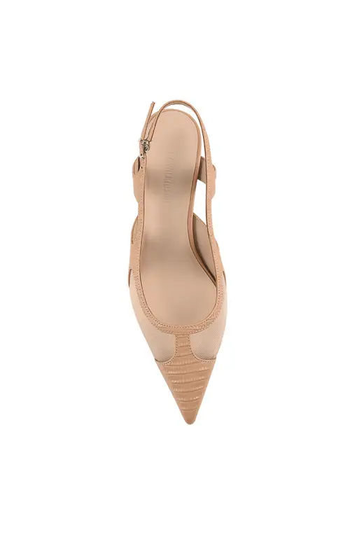 LANA WILKINSON Jamie Slingback Pumps - Beige