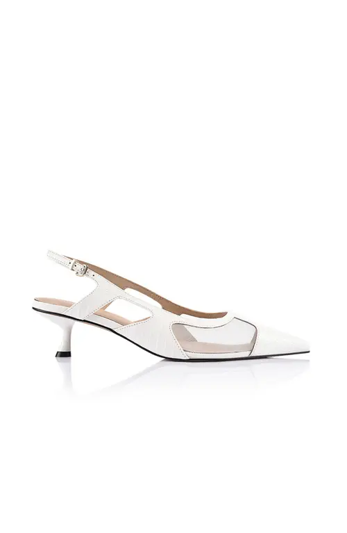 LANA WILKINSON Jamie Slingback Pumps - White