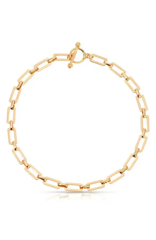 Ettika Rectangular Link Chain Necklace - Gold