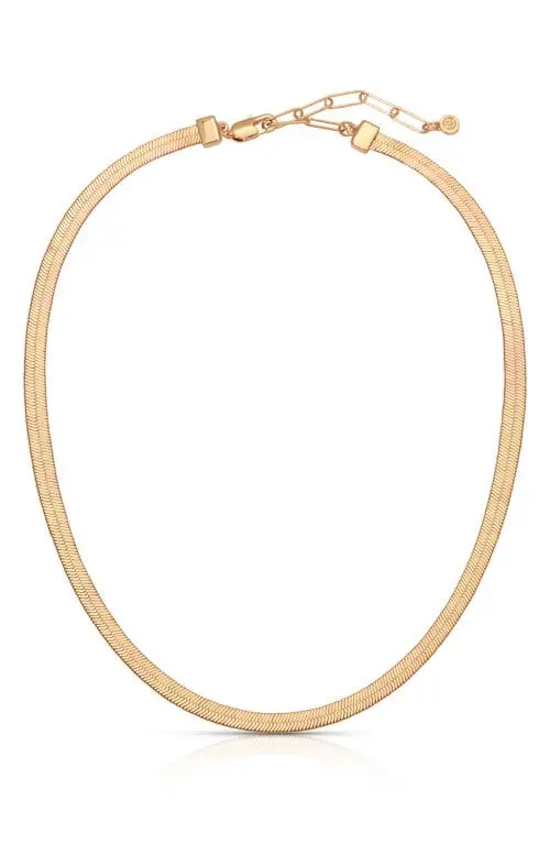 Ettika Brooklyn Snake Chain Necklace - Gold