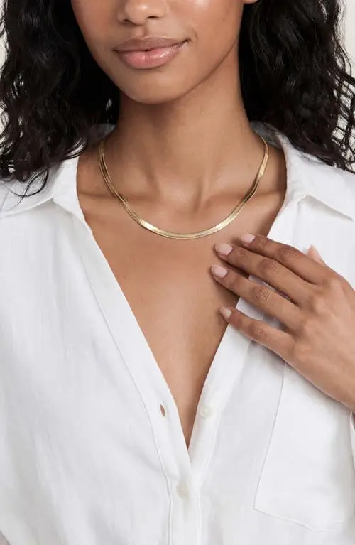 Ettika Brooklyn Snake Chain Necklace - Gold