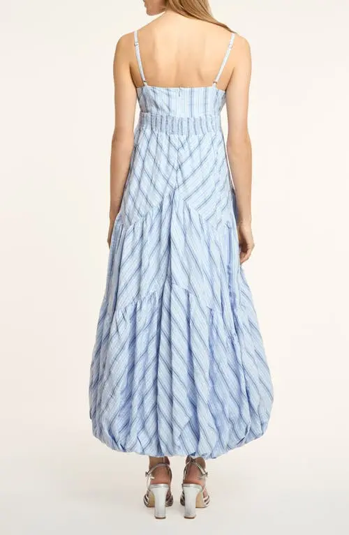 Cinq À Sept Evory Stripe Bubble Hem Cotton Blend Sundress