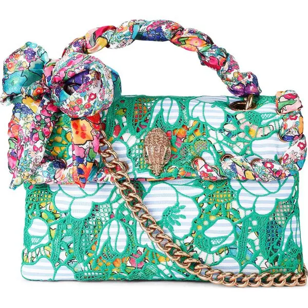 Kurt Geiger Kensington Convertible Shoulder Bag - Green Comb