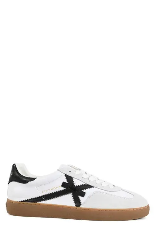 John Richmond Low Top Leather Sneakers - White/black