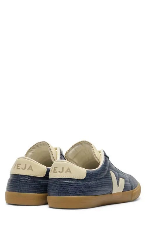VEJA Panenka Textured Lizard-embossed Leather Low Top Sneakers - Night