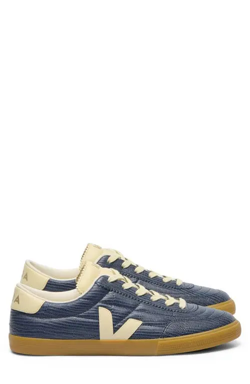 VEJA Panenka Textured Lizard-embossed Leather Low Top Sneakers - Night