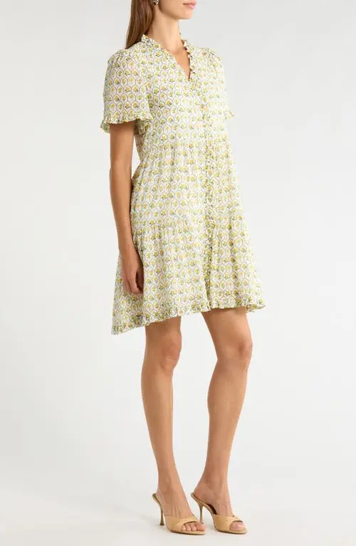 SUGARLIPS Floral Print Ruffle Dress
