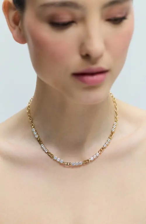 Nadri Delancey Cubic Zirconia Frontal Collar Necklace