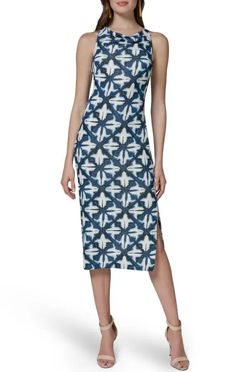 Donna Karan New York Printed Midi Sheath Dress - Nightfall