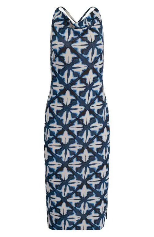 Donna Karan New York Printed Midi Sheath Dress