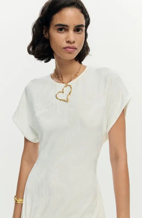 Desigual Asymmetrical Short Sleeve Midi Dress