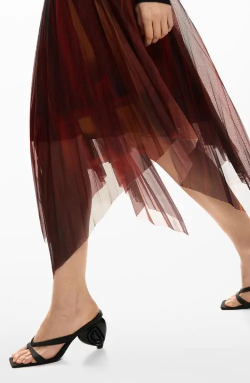 Desigual Long Sleeve Tulle Dress With Ombré Shading