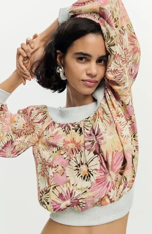 Desigual Off-the-shoulder Floral Print Top