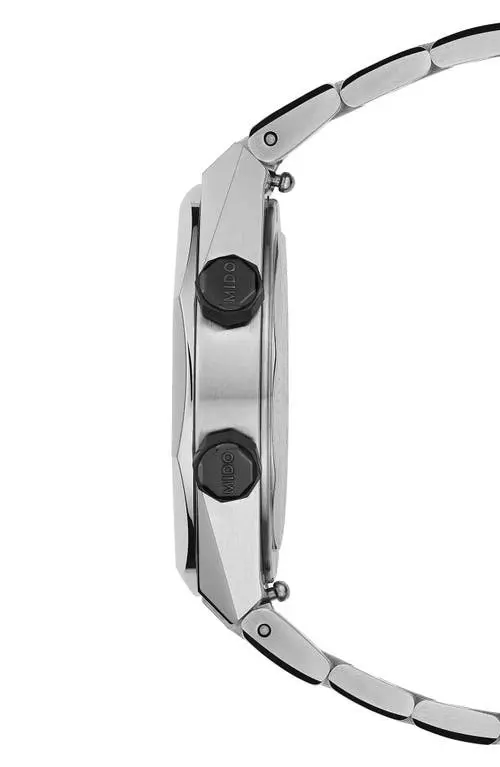 MIDO Multifort 8 Two Crowns Automatic Bracelet Watch - Black