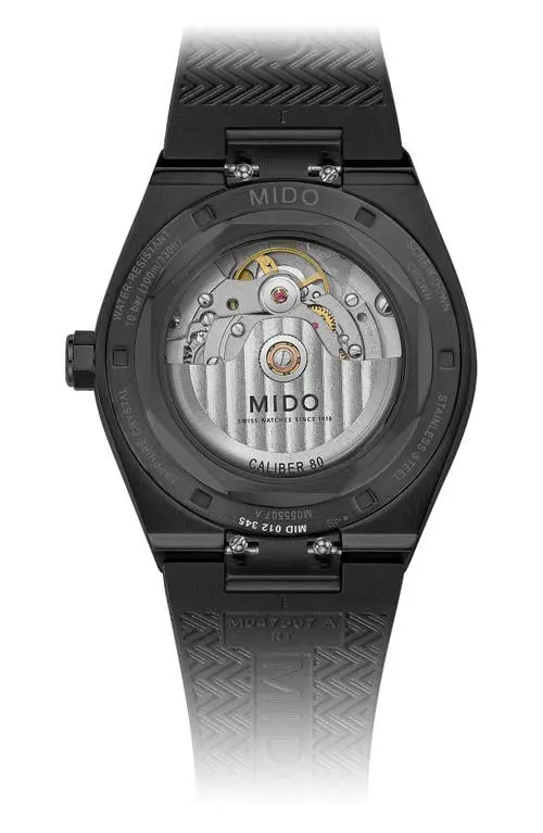 MIDO Multifort 8 One Crown Automatic Rubber Strap Watch