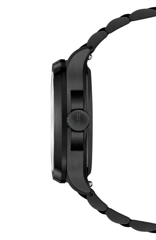 MIDO Multifort Tv Big Date Automatic Bracelet Watch - Black