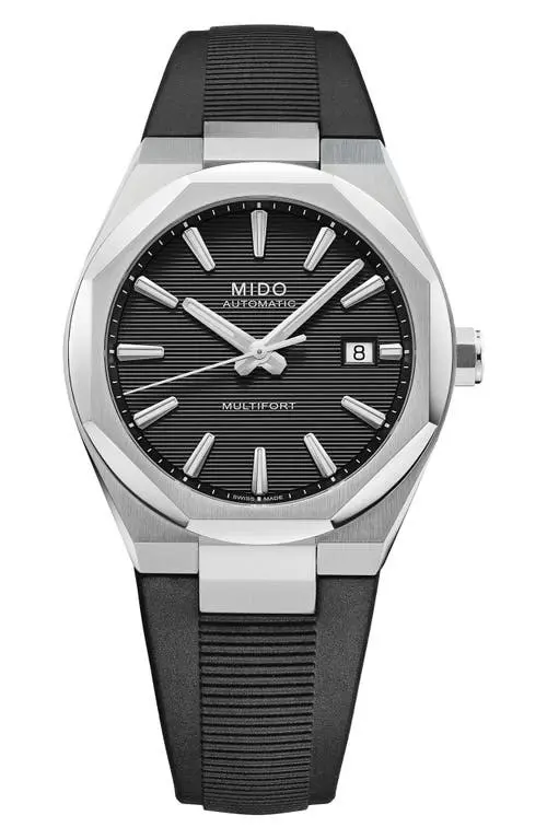 MIDO Multifort 8 One Crown Automatic Watch - Black