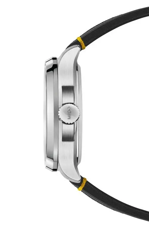 MIDO Multifort Tv Big Date Automatic Watch With Webbing Strap - Grey