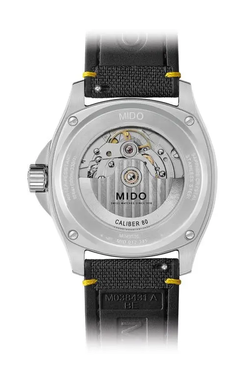 MIDO Multifort Tv Big Date Automatic Watch With Webbing Strap