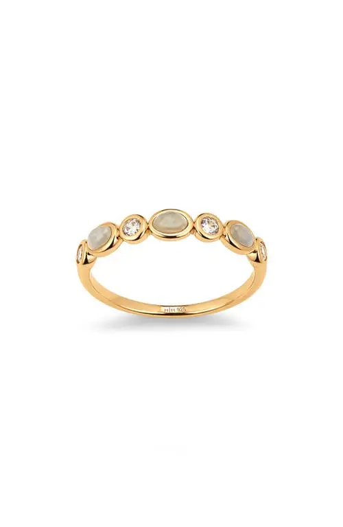 MADE BY MARY Aura Ring - Gold Vermeil/moonstone