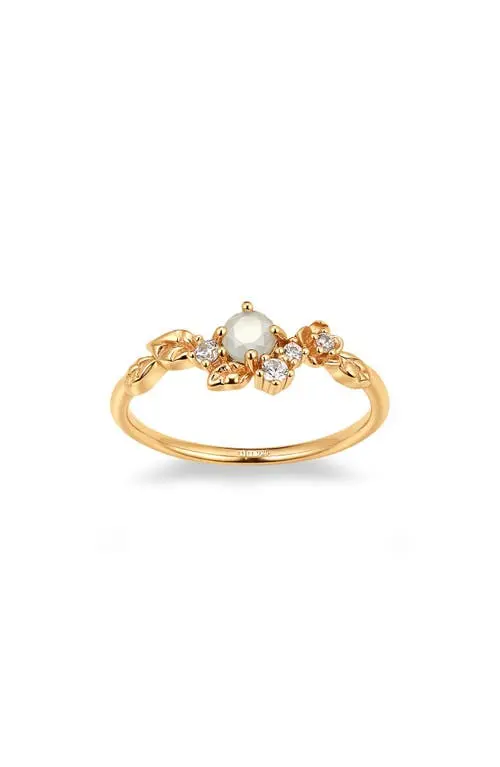 MADE BY MARY Lumi Flora Ring - Gold Vermeil