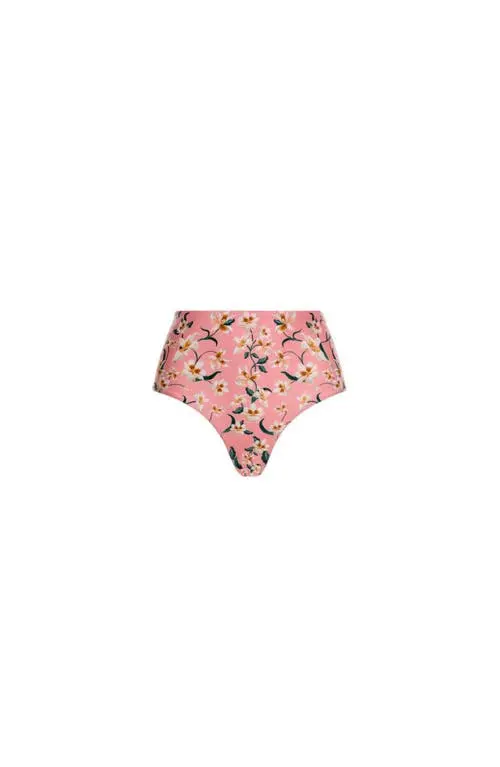 Agua Bendita High Waisted Bikini Bottom - Multicolor