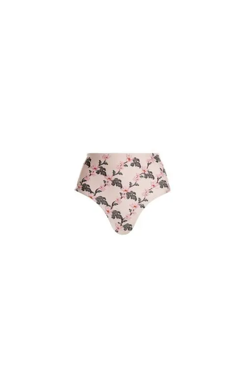Agua Bendita High-waisted Floral Bikini Bottom - Multicolor